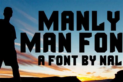 Manly Man Font Chequered Ink Fontspace