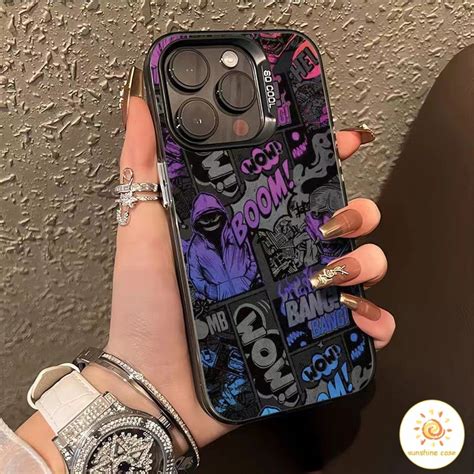 🔥good🔥 เคสไอโฟนโลหะรูปการ์ตูนเด็กผู้ชายสุดเท่ห์ ไอโฟน11 For Iphone12 13 14 15pro Max X Xs Xr Xs