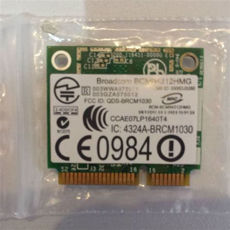 Placa Wireless Broadcom Bcm94312hmg Mini Pcie Half Card Notebook Laptop Shopee Brasil