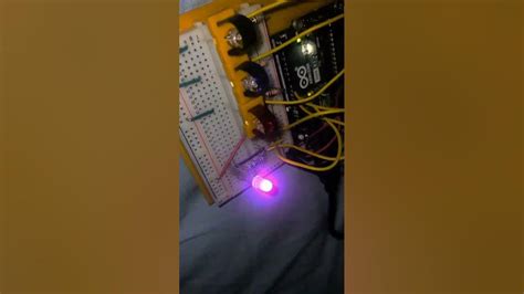 Arduino Starter Kit Color Mixing Lamp Arduino Arduinoproject Breadboard Circuit Youtube