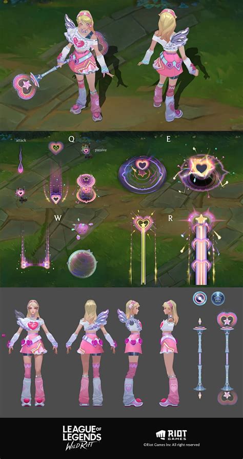 光辉女郎 拉克丝： 小鹿乱撞（英雄联盟手游）——art：四天foday（微博）【情人节主题皮肤】 花瓣网