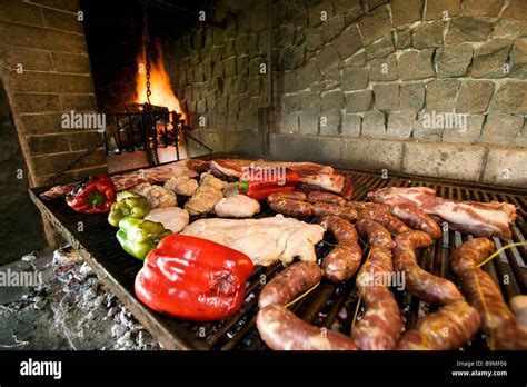 Argentina Buenos Aires Province Parilla Grilled Offal And Meat Stock