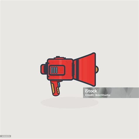 레드 라인 라우드 스피커 광고에 대한 스톡 벡터 아트 및 기타 이미지 광고 기민 마케팅 Istock