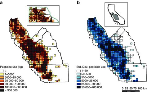 Spatial Distribution Of Pesticide Use And Variability In Californias