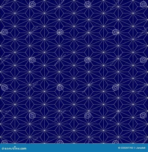 Sashiko Pattern 005 Stock Vector Illustration Of Historical 333207702