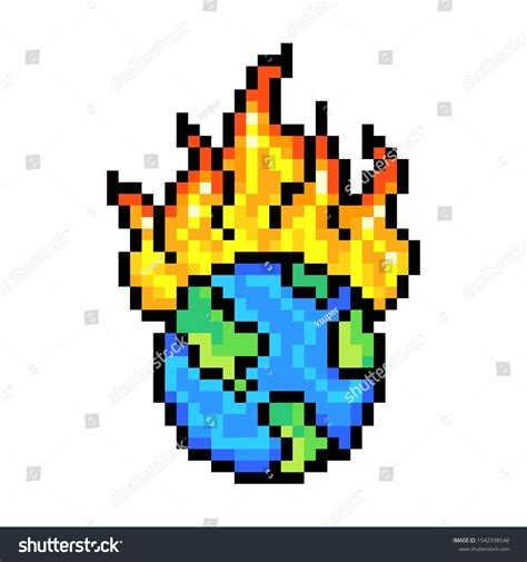 Pixel Earth Icon 2 000 Vectors Stock Photos Psd Files Hakuchuumu