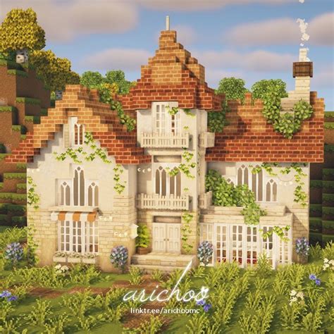 Arichoo Orange Gradient Cottage World Download Minecraft Houses