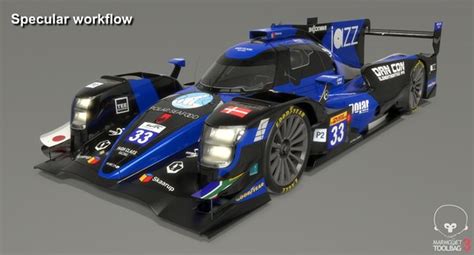 3d Class Racing Wec Lmp2 Model Turbosquid 1545453