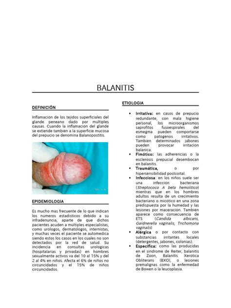 Balanitis Hombre Pdf