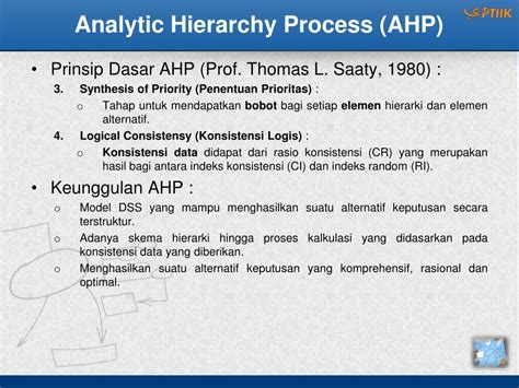 Ppt Pemodelan Dan Manajemen Model And Analytic Hierarchy Process Ahp Powerpoint Presentation