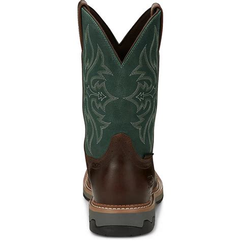 Justin Mens Stampede Bolt Composite Toe Work Boots Academy
