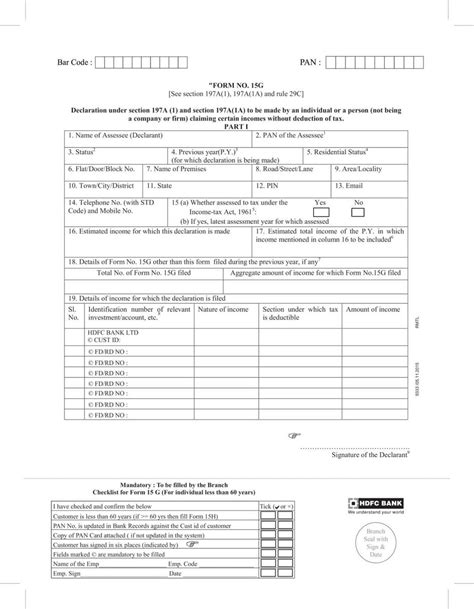 Hdfc Bank Minor To Major Conversion Application Form For Resident Individual Separate Form For