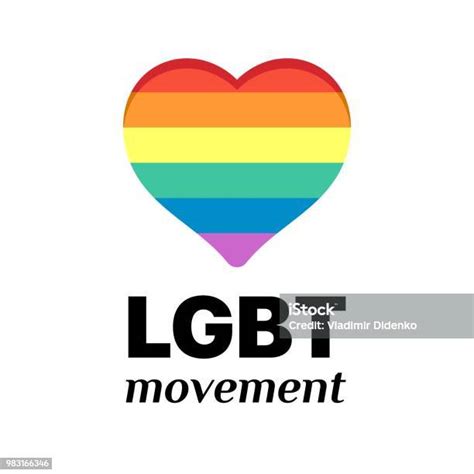 Lgbt 다채로운 무지개와 무지개 벡터 평면 심장입니다 축 하 사랑 포스터 공동체에 대한 스톡 벡터 아트 및 기타 이미지