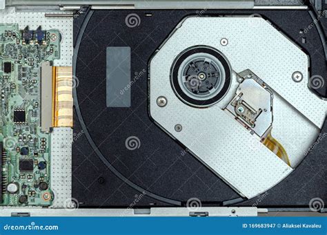 Open Optical Disc Drive On A Modern Laptop Computer Without Disc Stock Image Image Of Copy