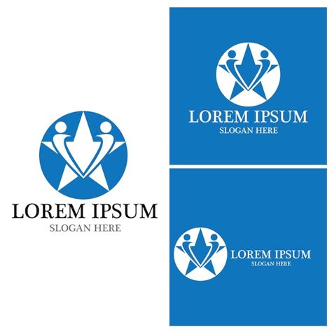 Plantilla Vectorial Del Logotipo De La Familia De La Salud De Las Personas De La Comunidad