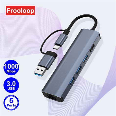 Mbps Gigabit C Type USB To USB C RJ LAN Port USB To Ethernet Network Card LAN