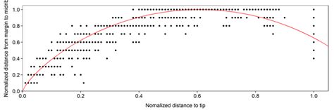 Fig S2 1 The Shape Of A Full Grown Wheat Leaf By Plotting Normalized