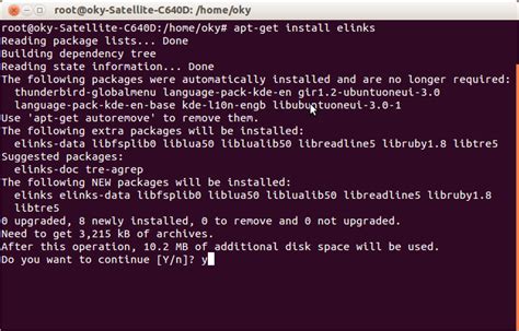 ELINKS UBUNTU 12 04 Oky Suprastya