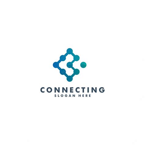 Premium Vector Connection Logo Design Letter C Icon Template
