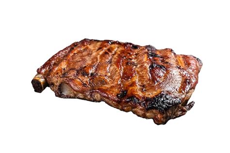 Premium Photo Full Rack Of Bbq Grilled Pork Spare Ribs On A Marble