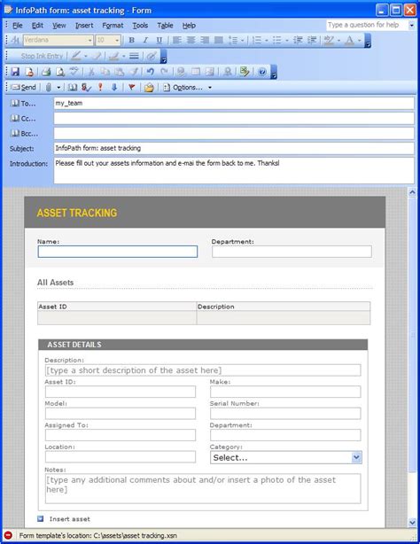 Microsoft Infopath Form Templates Williamson Ga Us