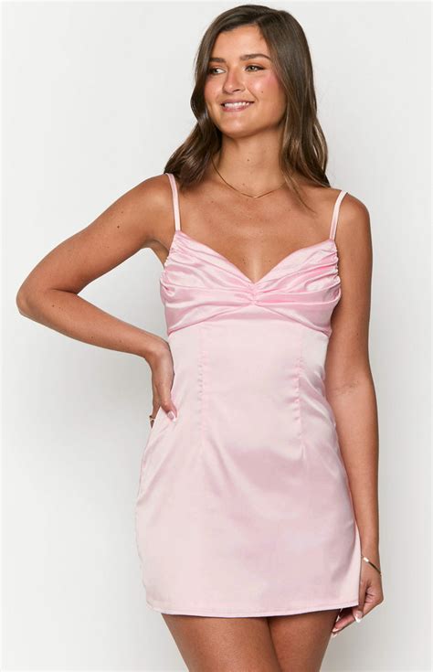 Honey Light Pink Mini Dress Beginning Boutique
