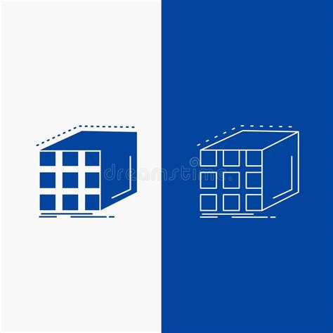Abstract Aggregation Cube Dimensional Matrix Line And Glyph Web