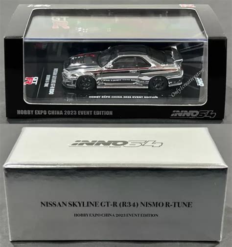 Inno64 Nissan Skyline Gt R R34 Nismo R Tune Gold Chrom 164 Eur 5498