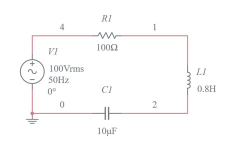 Simple RLC Circuit Multisim Live