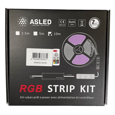 Kit Ruban Led Prêt à Poser Ctc Rgb 230v 2 5m 5m 10m