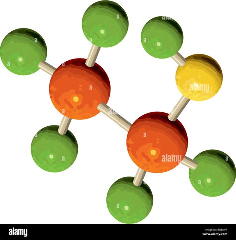 Illustration Of An Atom Structure Stock Photo Alamy