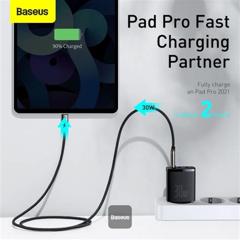 Baseus Compact Quick Charger Usb Type C X Usb W A Power Delivery Quick Charge Black Eu Baseus