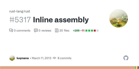 Inline Assembly Rrust