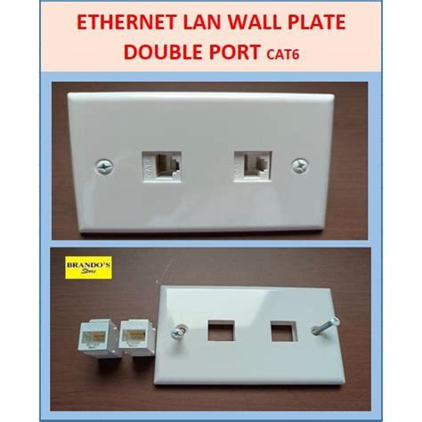 Plate Ethernet Wall Double Port Cat6 High Speed Shopee Philippines