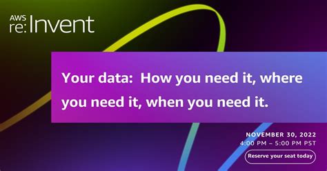 aws databases and analytics on linkedin aws events