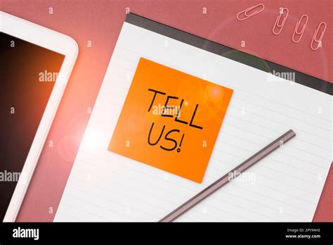 Conceptual Caption Tell Us Word Written On Communicate Information To