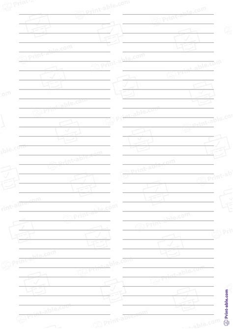 Lined Paper Printable 1002 Print