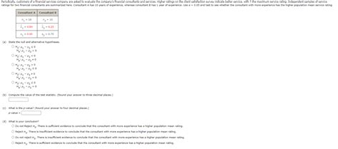 Solved A State The Null And Alternative Hypotheses