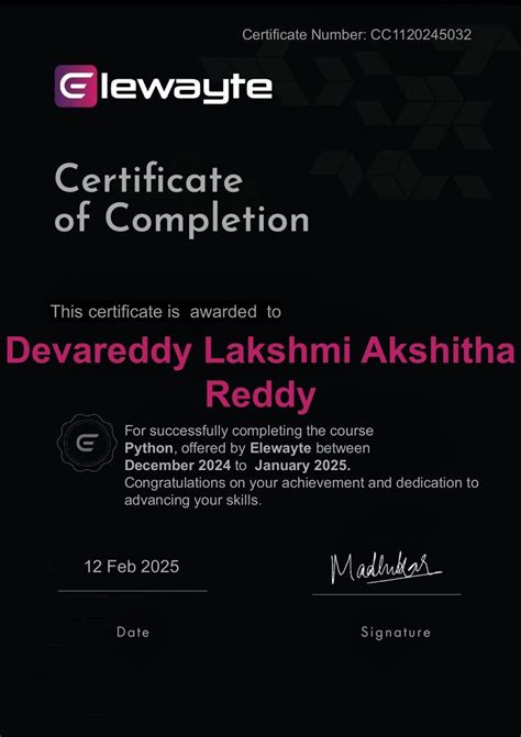 Python Programming Certification Continuouslearning Elewayte