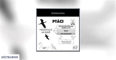 Poznávačka Ptáci Učitelnice