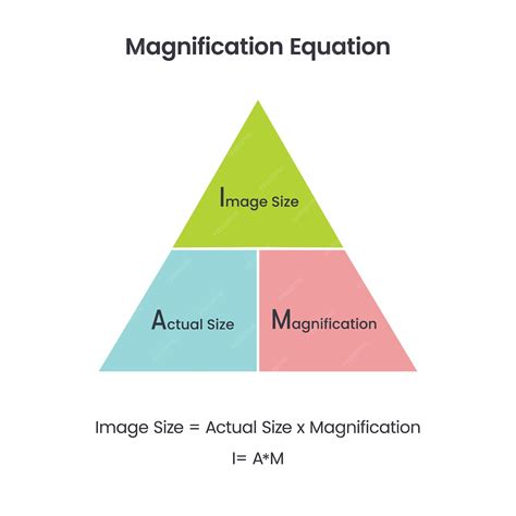 Premium Vector Magnification Equation Science Vector Illustration Diagram