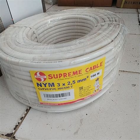 Jual Kabel NYM 3X2 5mm SUPREME Ini Harga Per RoL 100meter Shopee Indonesia