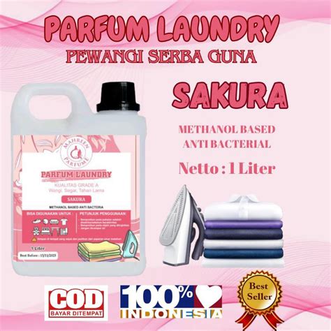 Jual Parfum Laundry Sakura Grade A Tahan Lama Parfum Serbaguna Liter