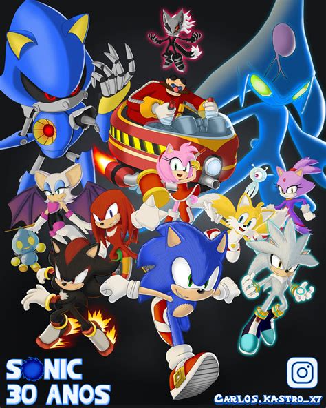 Sonic 30th Anniversary Fanart By Carloskastro On Deviantart