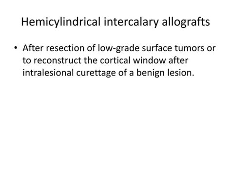 Massive Bone Allografts Ppt