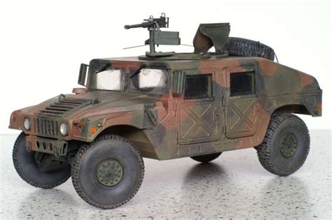 Papercraft Kit Hmmwv Humvee Car 3d Paper Model Crafting Kit Pdf Plans