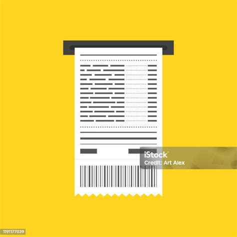 收據圖示發票符號帳單 Atm 範本或餐廳紙質財務支票向量插圖向量圖形及更多互聯網圖片 互聯網 付錢 信 文件 Istock
