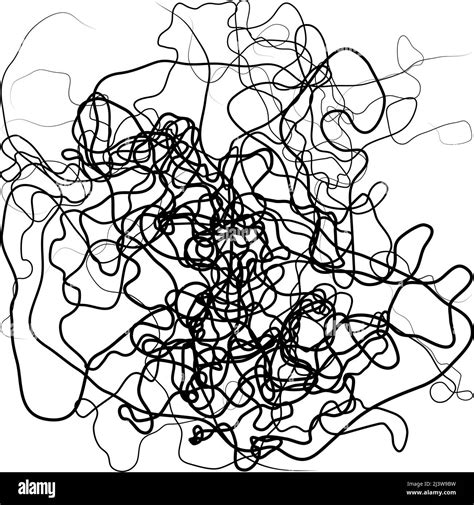 Wavy Waving Billowy Squiggle And Squiggly Line Irregular Random Lines Stock Vector