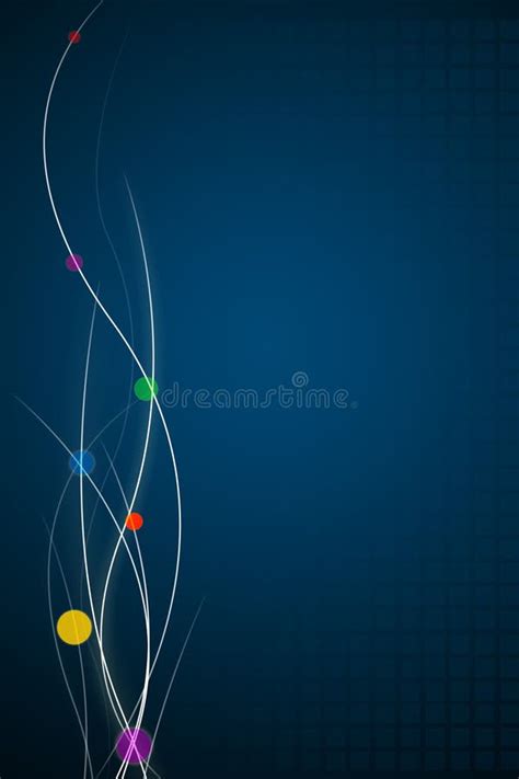 Elegant Flowing Lines On Blue Background Stock Illustration Illustration Of Decorate