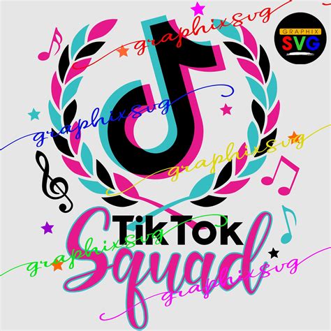 Tiktok Birthday Squad Svg Tiktok Party Squad Svg Tiktok Svg Eps File